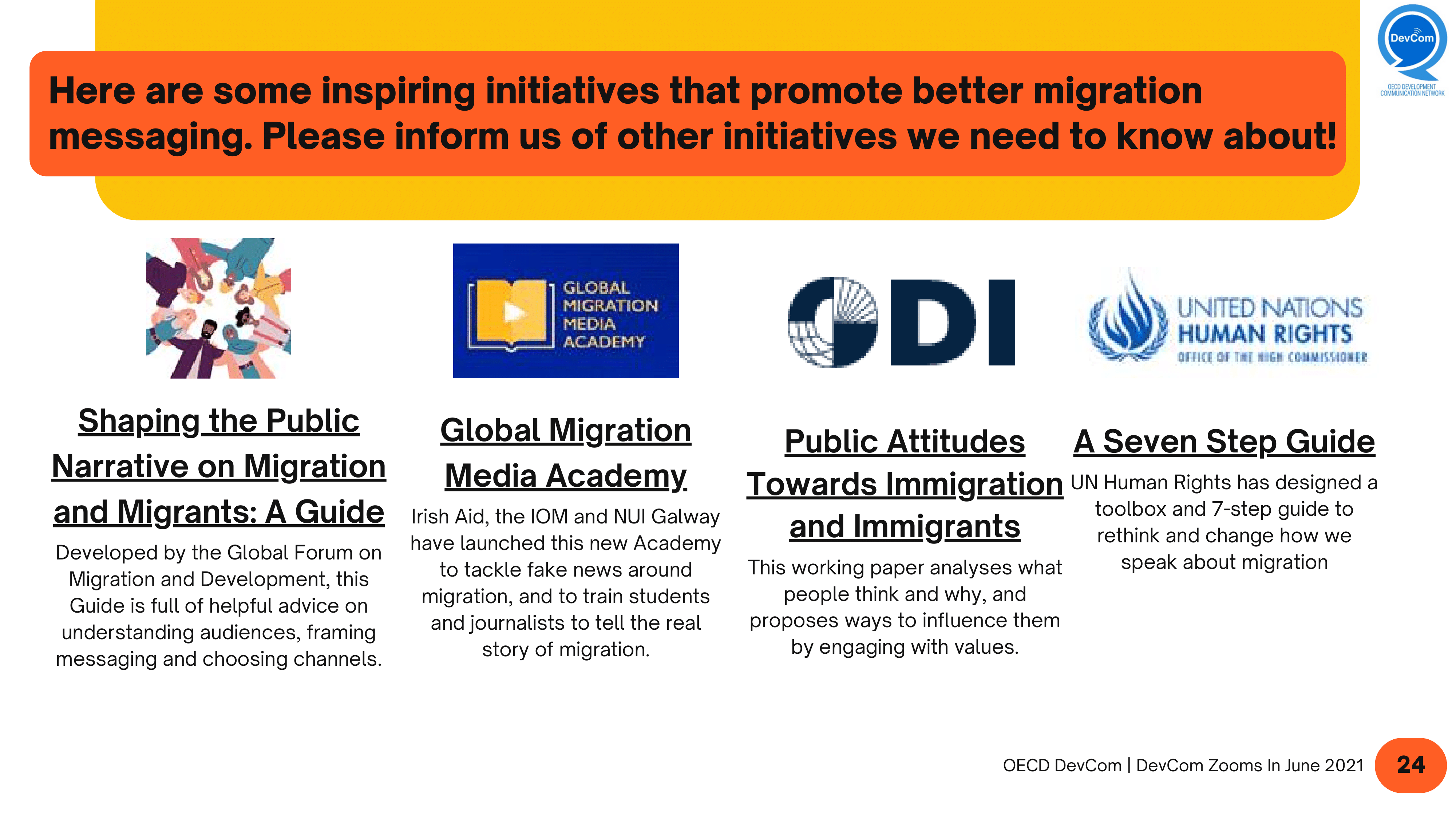 Migration Deck – p.24 – The SDG Communicator