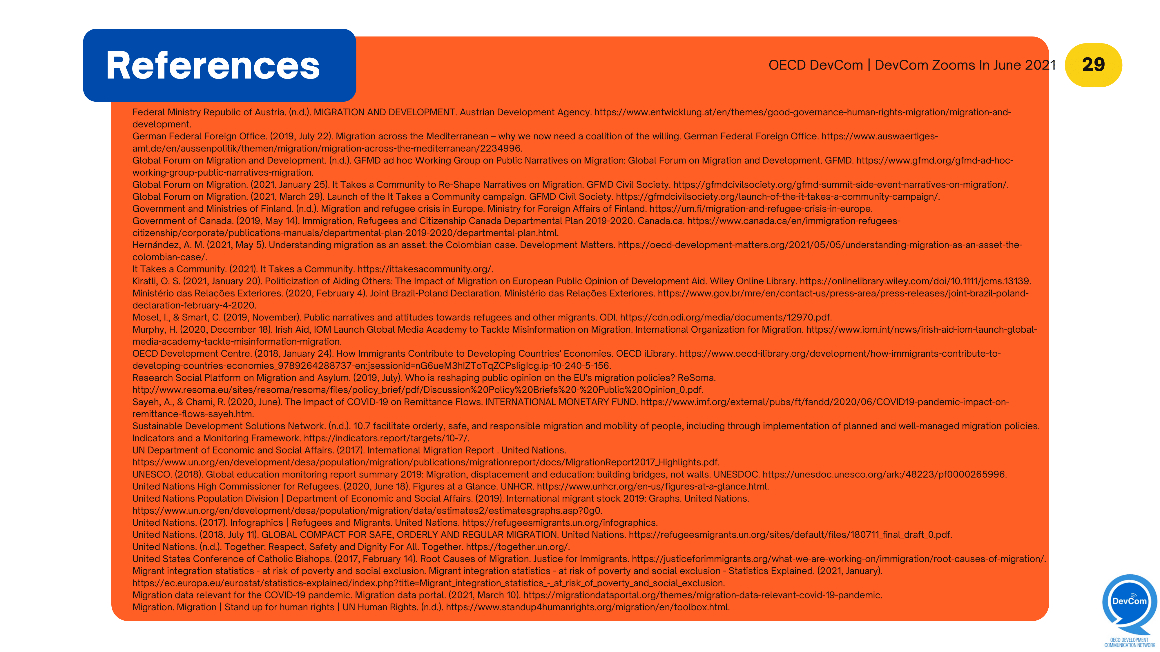 Migration Deck – p.29 – The SDG Communicator